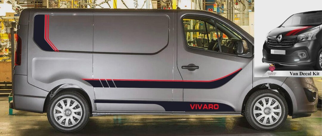 Fits Vauxhall Opel Vivaro Graphics Kit Side Stripes Rear Quarter ...