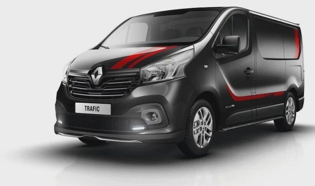 Fits Renault Trafic Sport Graphics Kit Side Stripes Bonnet Rear Decals ...