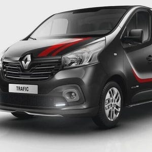Fits Renault Trafic Sport Graphics Kit Side Stripes Bonnet Rear Decals ...