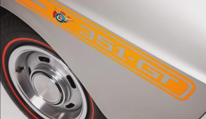 Fits Ford Falcon Side Stripe Decals GT BOSS 351 Custom Graphics Xy GT ...