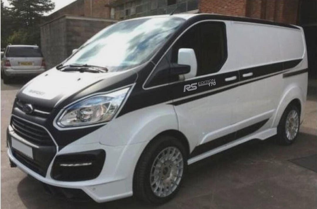 Fits Ford Transit Custom M Sport Vinyl Graphics Decals LWB Camper Van ...