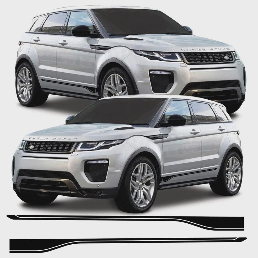 Fits Range Rover Rocker Side Stripe Decals Both Sides Graphics Any Year ...
