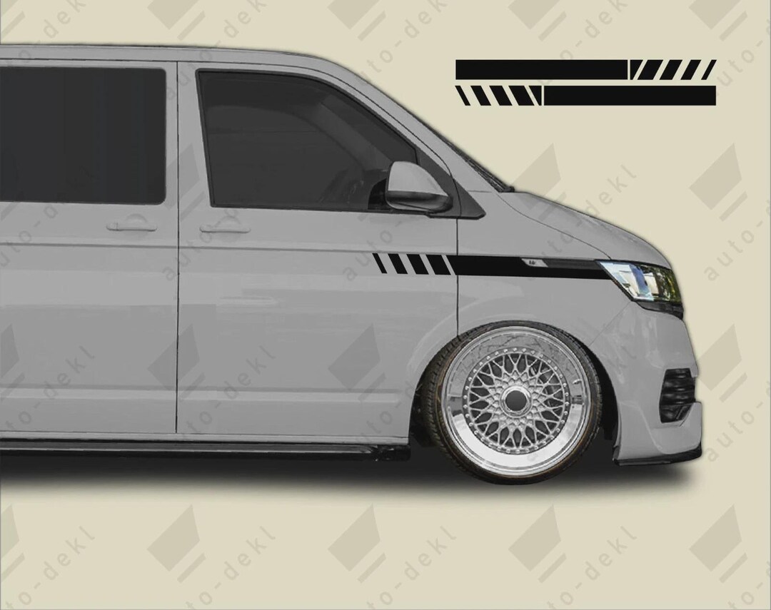 Fits VW Transporter Wing Stripe Decal Camper Racing Graphics Custom 010 ...