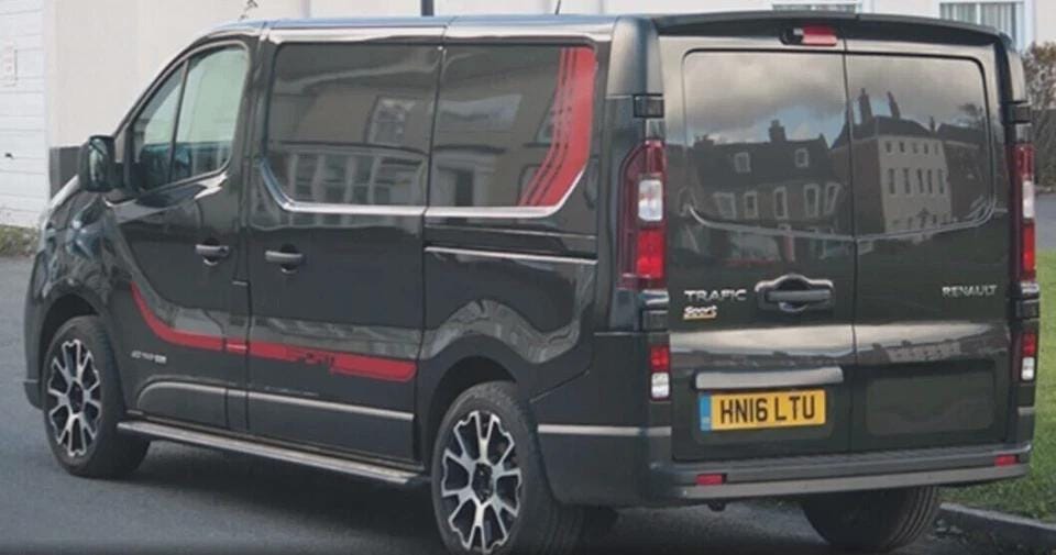 Fits Renault Trafic Sport Graphics Kit Side Stripes Bonnet Rear Decals ...