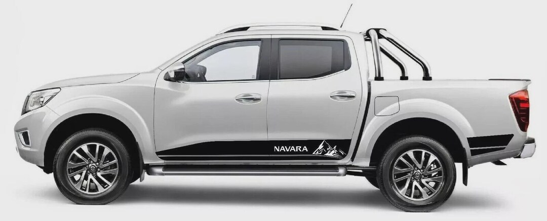 Fits Nissan Navara Side Stripes Vinyl Graphics Both Sides Decals ...