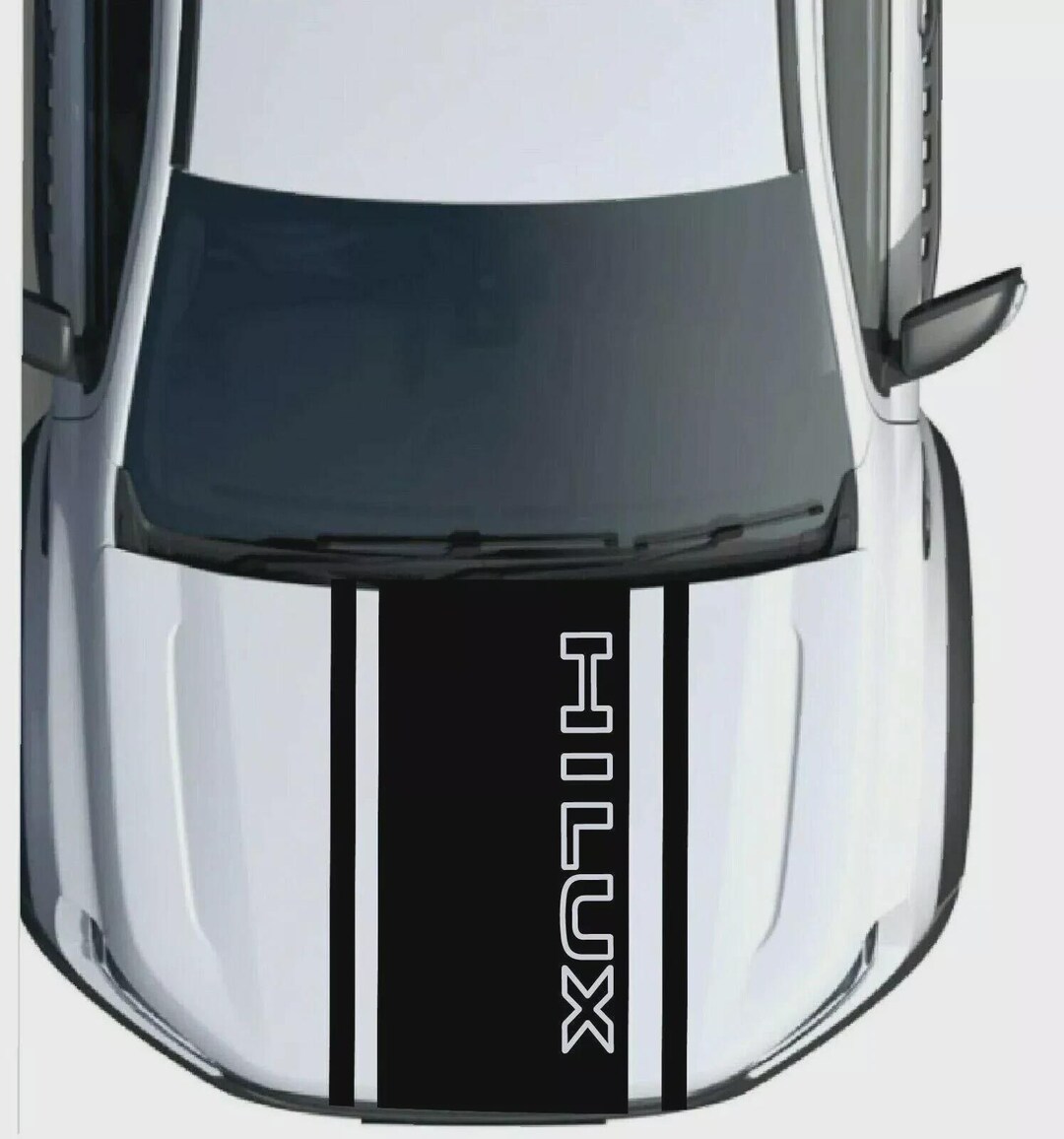Fits Toyota Hilux Graphics Bonnet Stripes Decals Any Model Any Colour ...