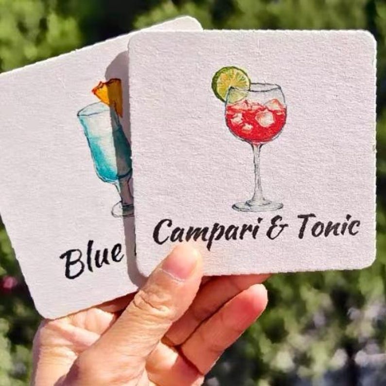 Personalized Paper Coasters – Custom Logo, Text or Image | Absorbent ...