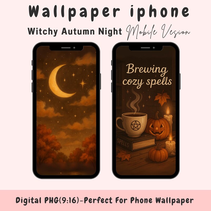 Witchy Autumn Wallpaper - Etsy