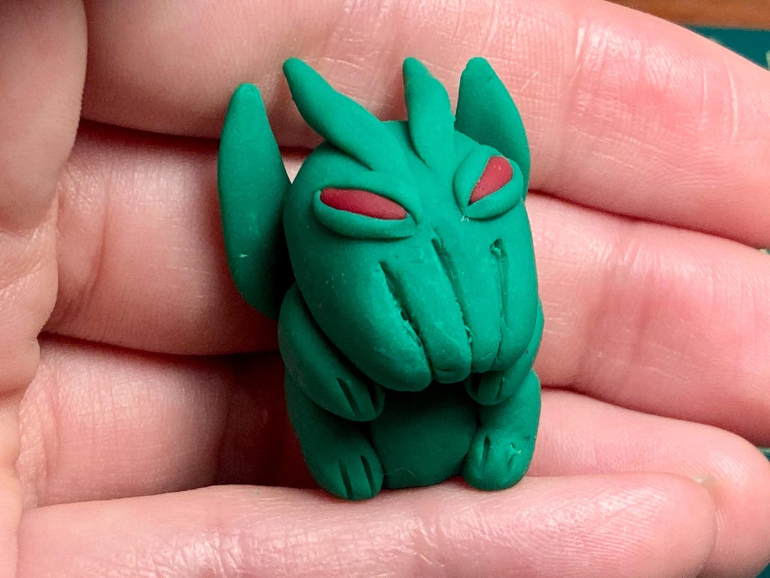 Tiny Clay Cthulhu Figurine Miniature - Etsy