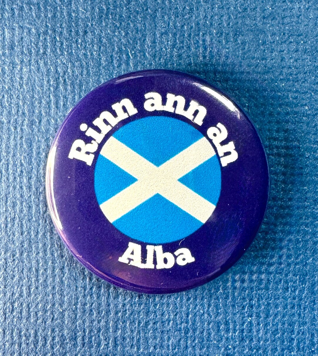 Rinn Ann an Alba Badge 25mm Scotland Saltire St Andrews - Etsy