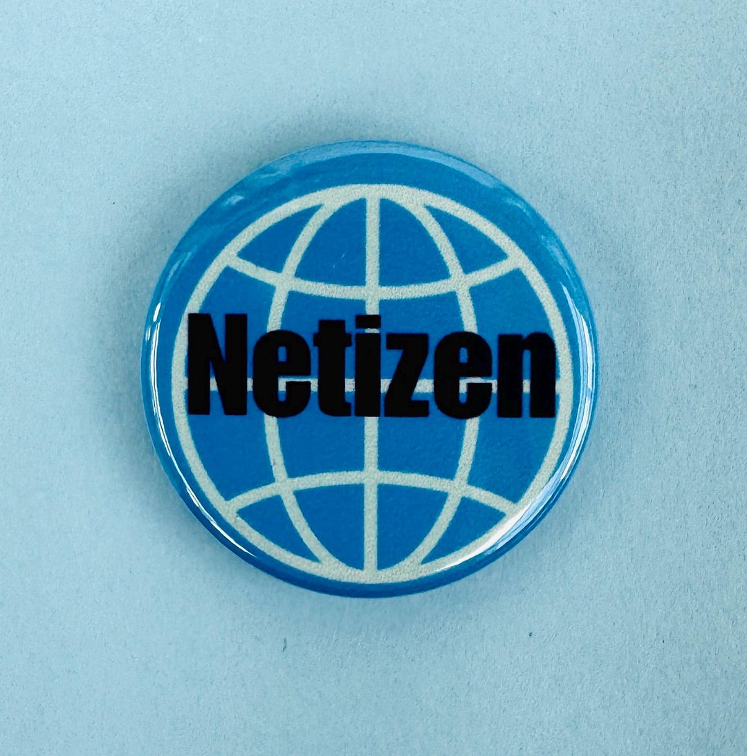 Netizen Badge 25mm Gen Z Alpha Funny Digital Activist - Etsy