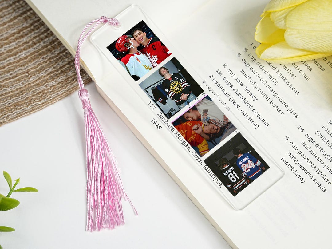 Heated Rivalry Inspired Film Bookmark, Acrylic Bookmark, Hockey Romance ...