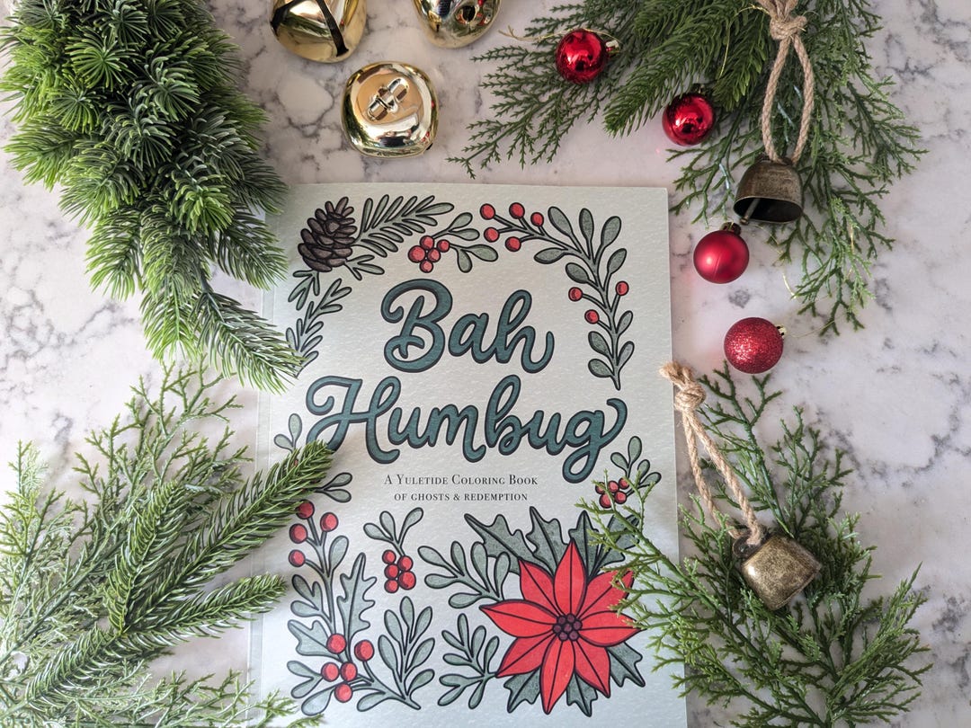 A Christmas Carol Coloring Book: Bah Humbug | Charles Dickens Designs ...