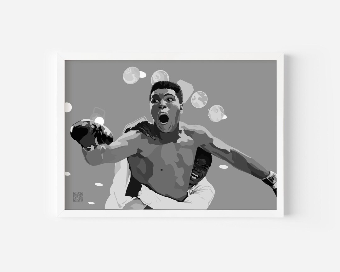 Muhammad Ali Boxing Art Print: 1964 Cassius Clay Victory Roar - Etsy