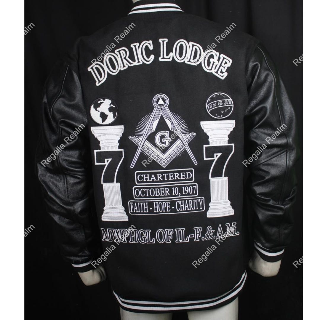 Masonic Custom Jacket | Freemason Letterman Apparel | Doric Lodge ...
