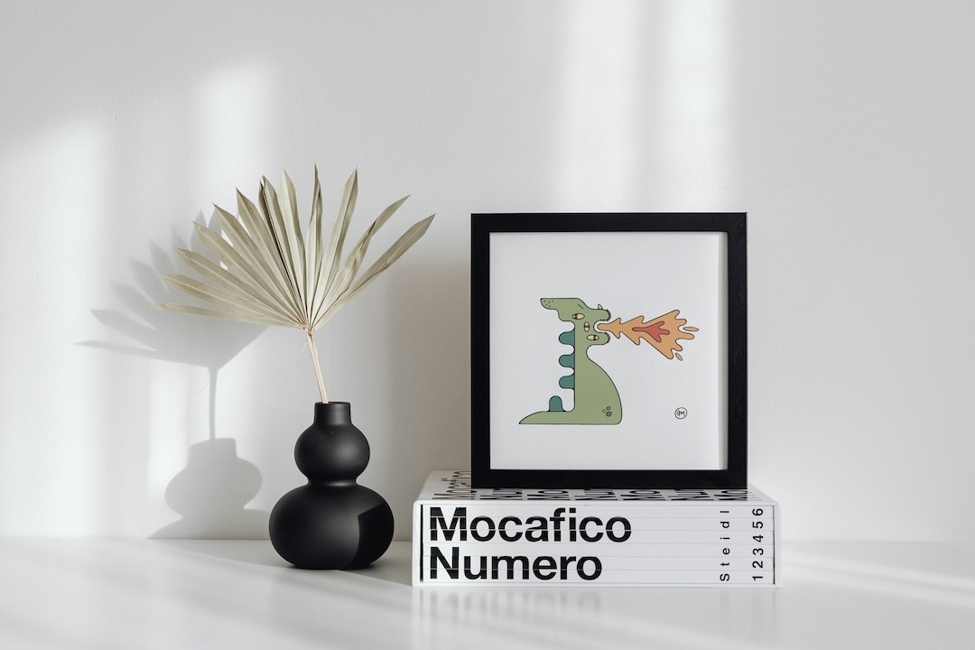 Godzilla Illustration, Abstract Art Print, Iconic Wall Art, Fan Art ...