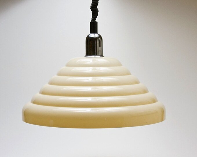 Rolly Pendant Lamp - Italy, Hanging, Adjustable, Cream, Vintage - Etsy