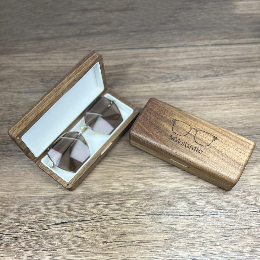 Custom Wooden Glasses Case,personalized Engraved Sunglasses Protection ...