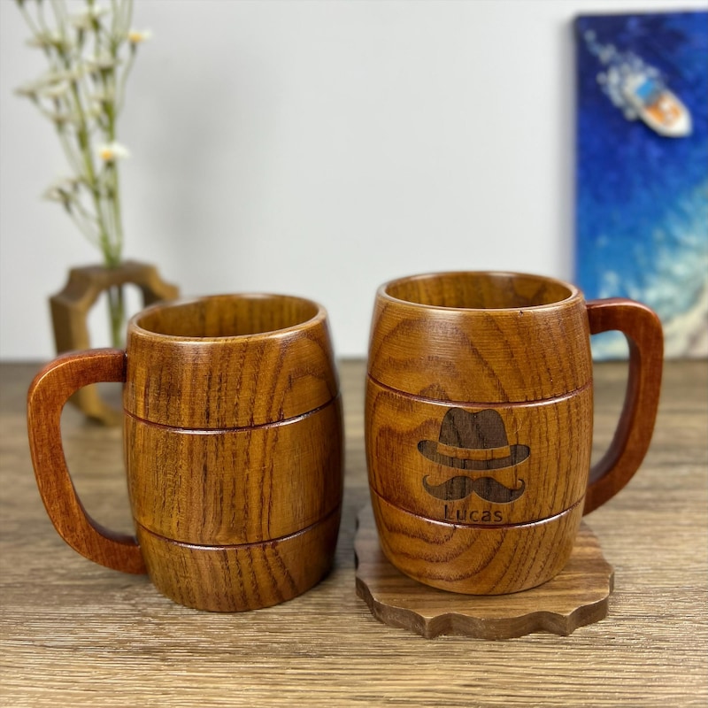 Wooden Mug - Etsy