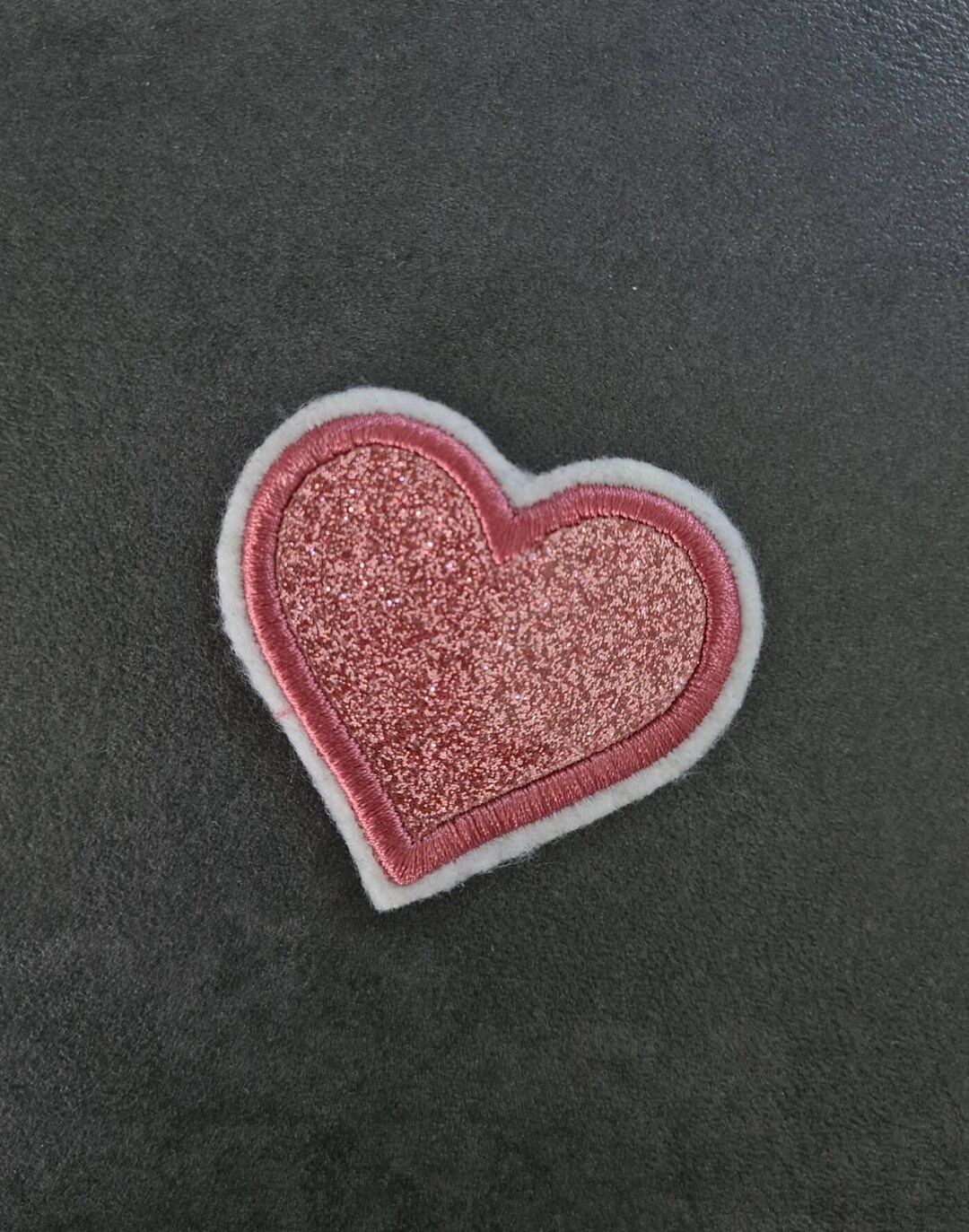 Glittering Heart, Patch, Applique - Etsy
