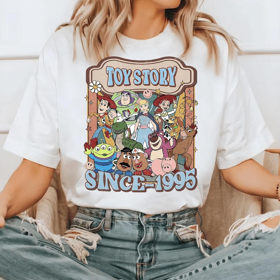Toy Story Since 1995 PNG, Disney Pixar Characters Design, Retro Toy ...
