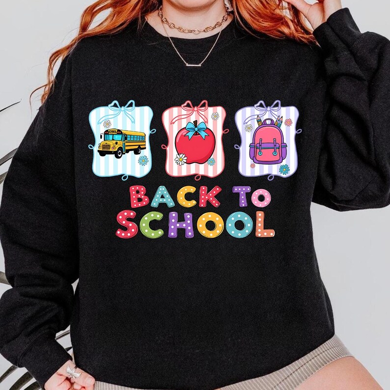 Preppy Back to School Png, School Bus Png, Boy Girl School Png, First ...