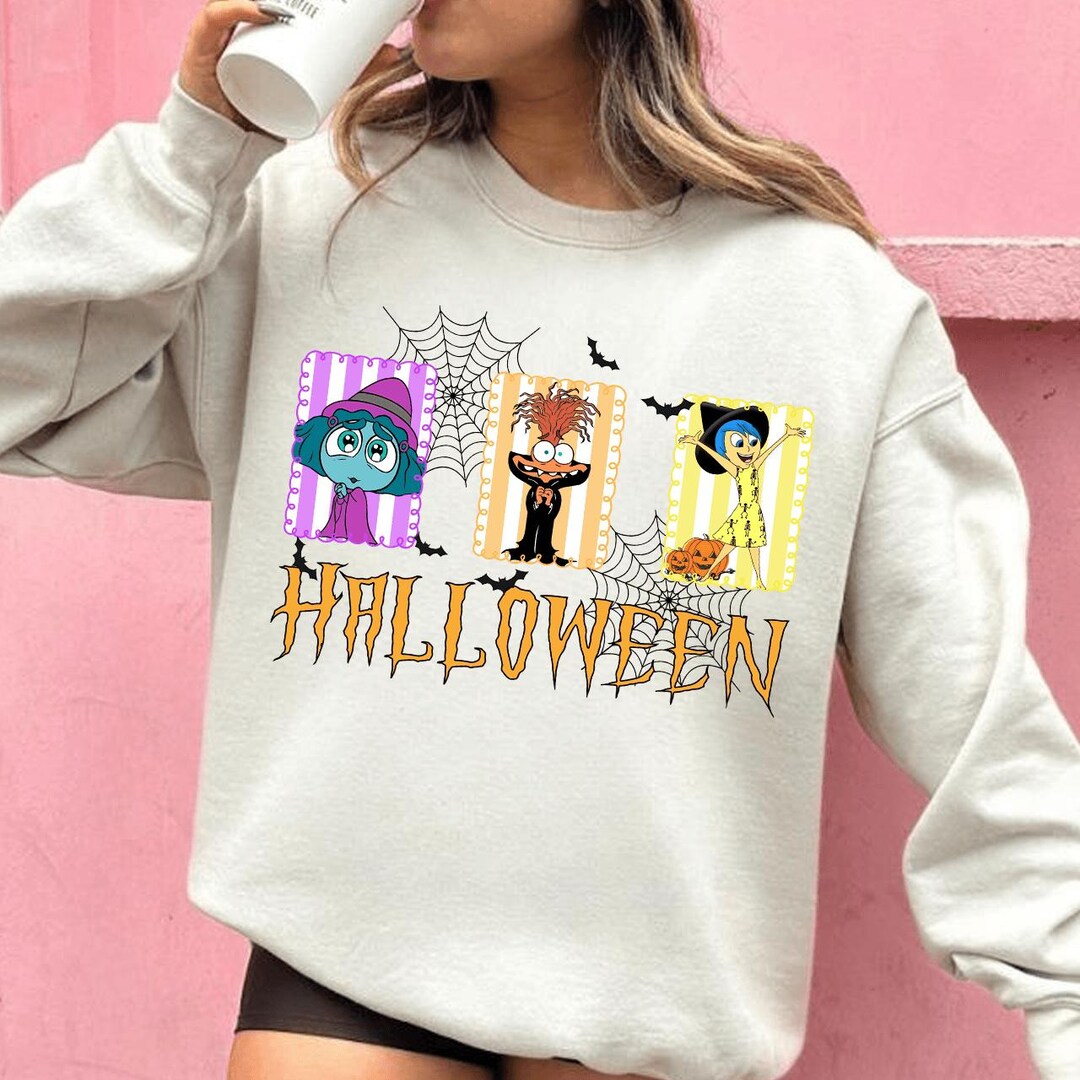 Inside Out Halloween PNG, Joy Sadness Fear Costume Shirt, Cute Disney ...