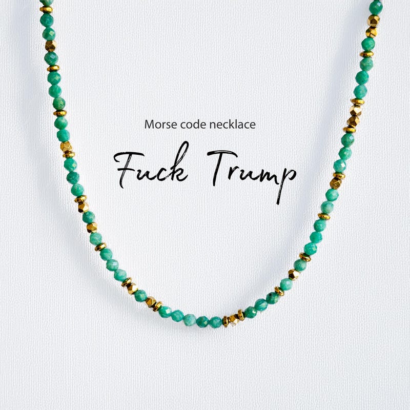 Morse Code Necklace Fdt - Etsy