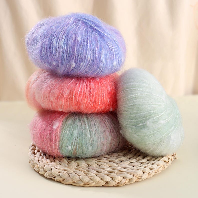 Snowflake Ombre Yarn - Ultra-soft Gradient Yarn, 18 Color Transitions ...