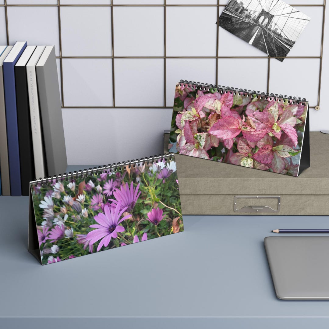 Floral Desktop Calendar | Nature Photography, 10" X 5" Spiral-bound - Etsy