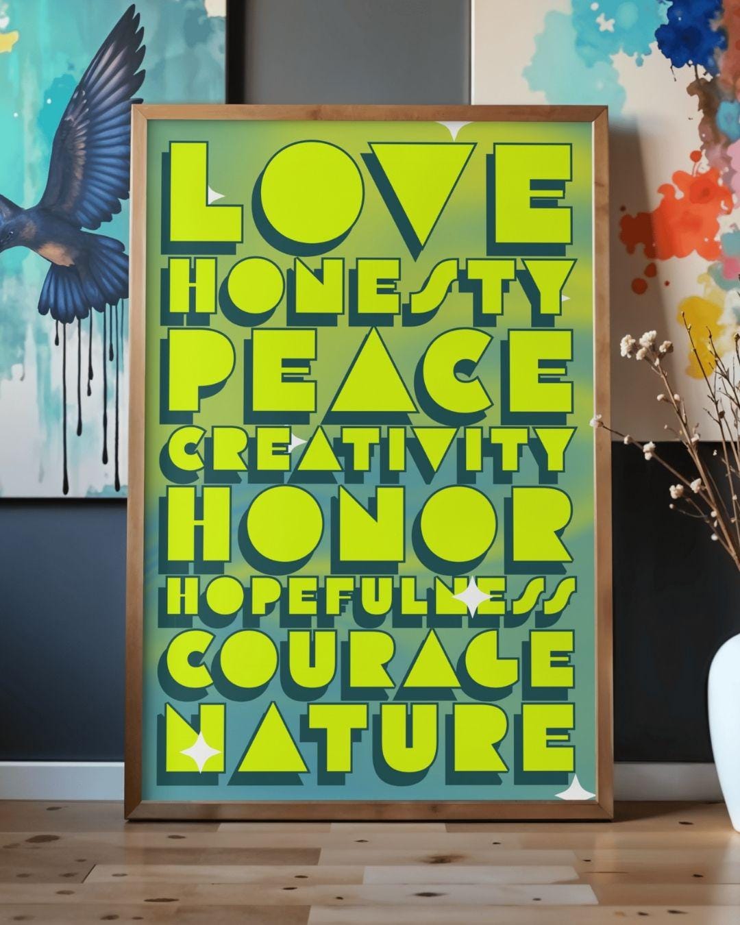 Inspirational Word-art Print | Wall Decor | Print Quality (A1 Size at ...