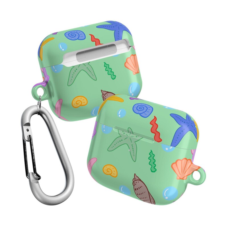 Ocean Seashell Airpods Case, Cute Starfish Airpods Pro and Gen 3 Case, Summer Vibes Design With ...