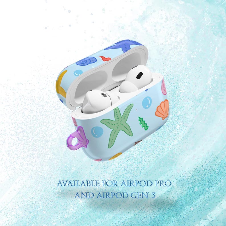 Ocean Seashell Airpods Case, Cute Starfish Airpods Pro and Gen 3 Case ...