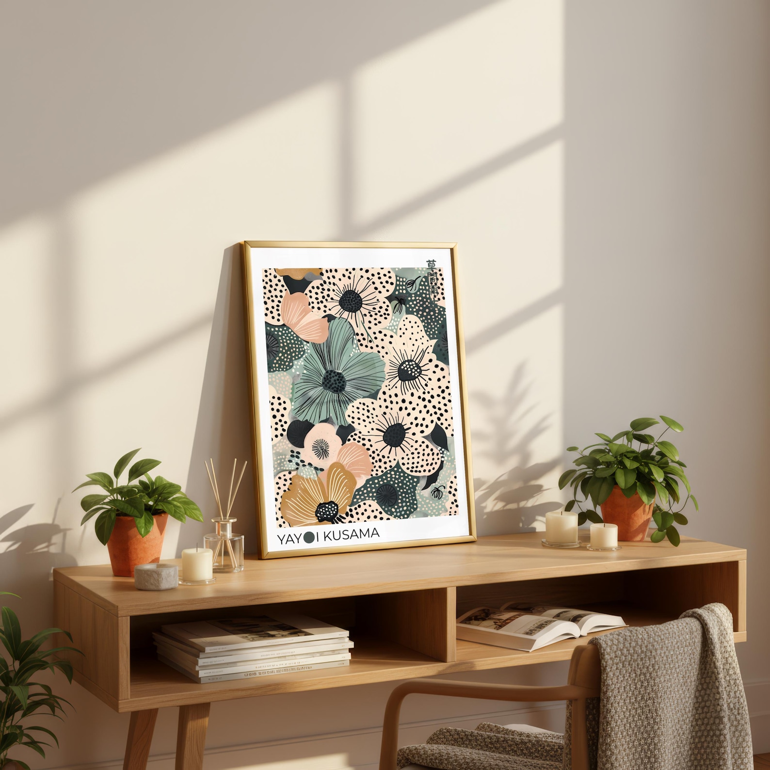 Yayoi Kusama Print Set of 50 - Japanese Poster, Abstract Wall Art ...