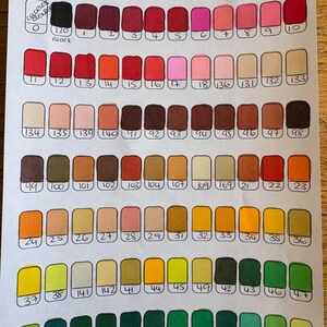 Chen Rui 168 Alcohol Marker Swatch Sheet | Digital PDF | Swatch ...