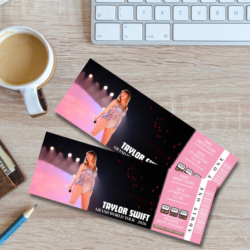 DIY Concert Ticket Template, Editable Canva Concert Ticket, Printable ...