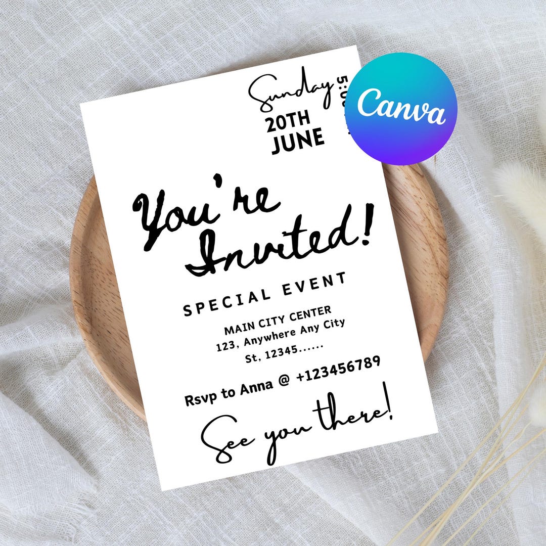 Modern Business Invitation Template, Special Event Invitation, Join Us ...