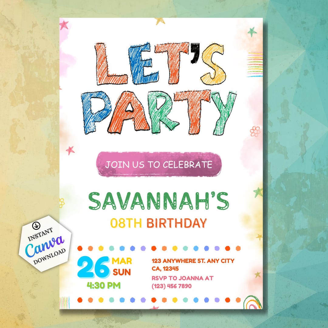 Editable Varsity Patch Invitation, Preppy Patch Letter Birthday Invite ...
