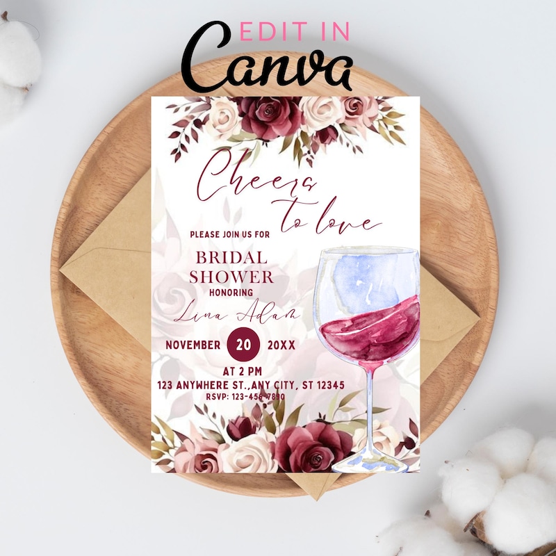 Vineyard Theme Invitation - Etsy