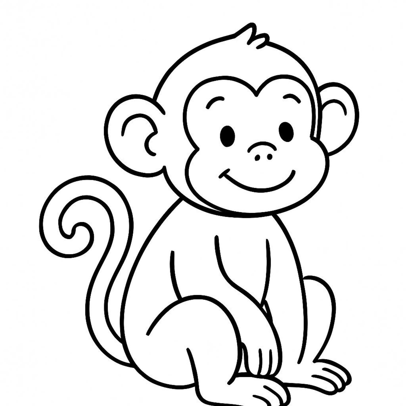 Printable Animal Coloring Pages for Kids – Set of 5 Cute Animal ...