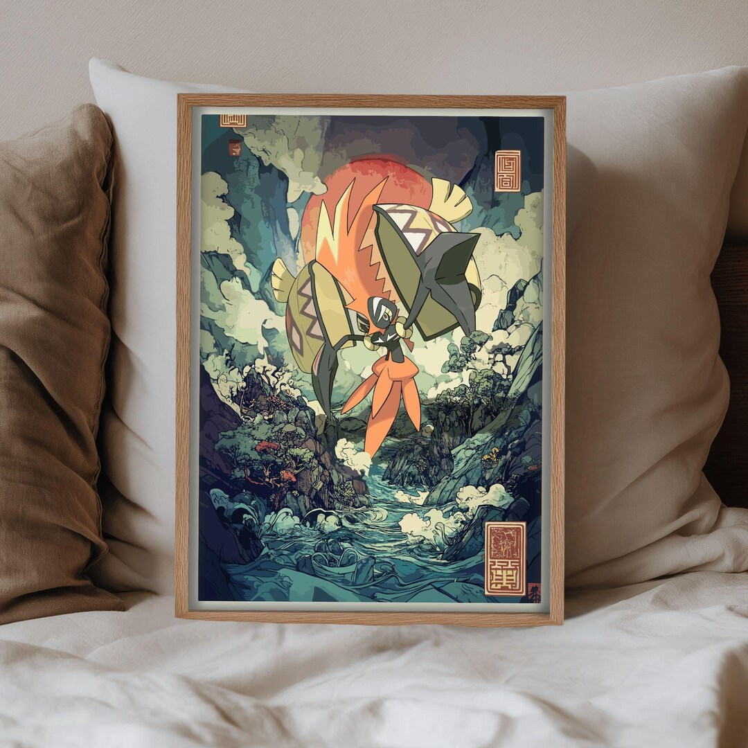Tapu Koko Art Print | Legendary Pokémon Anime Wall Decor | High Quality ...