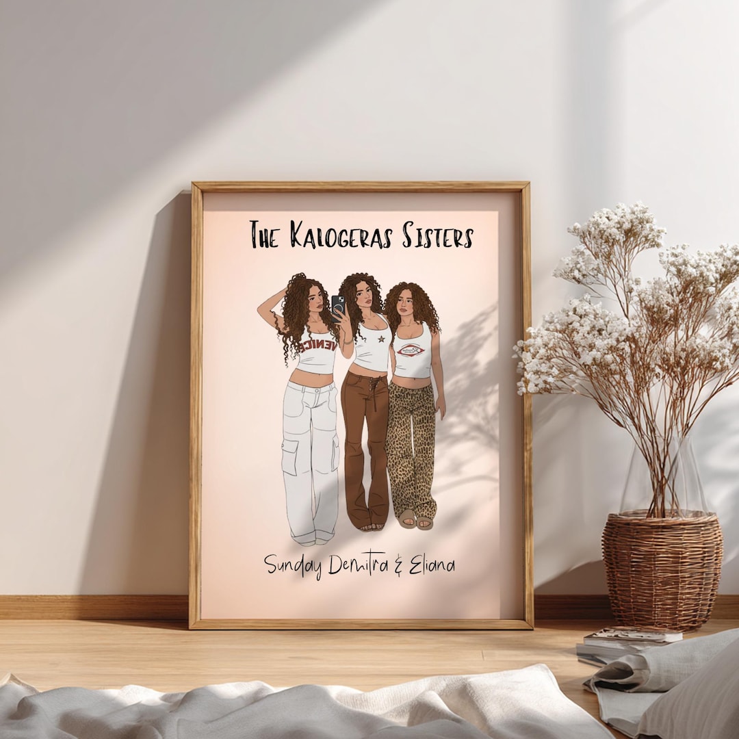 The Kalogeras Sisters Fan Art Print: Teenage Pop Poster - Etsy UK