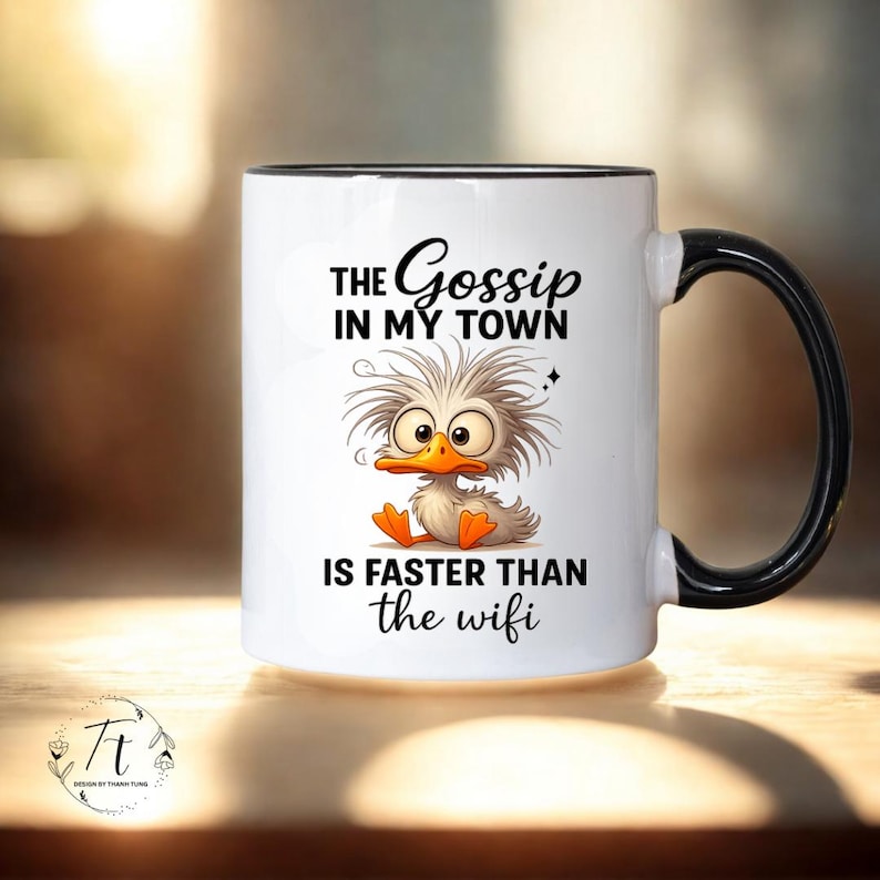 Funny Duck Quote PNG Combo | Gossip Faster Than Wifi | 2 Styles ...