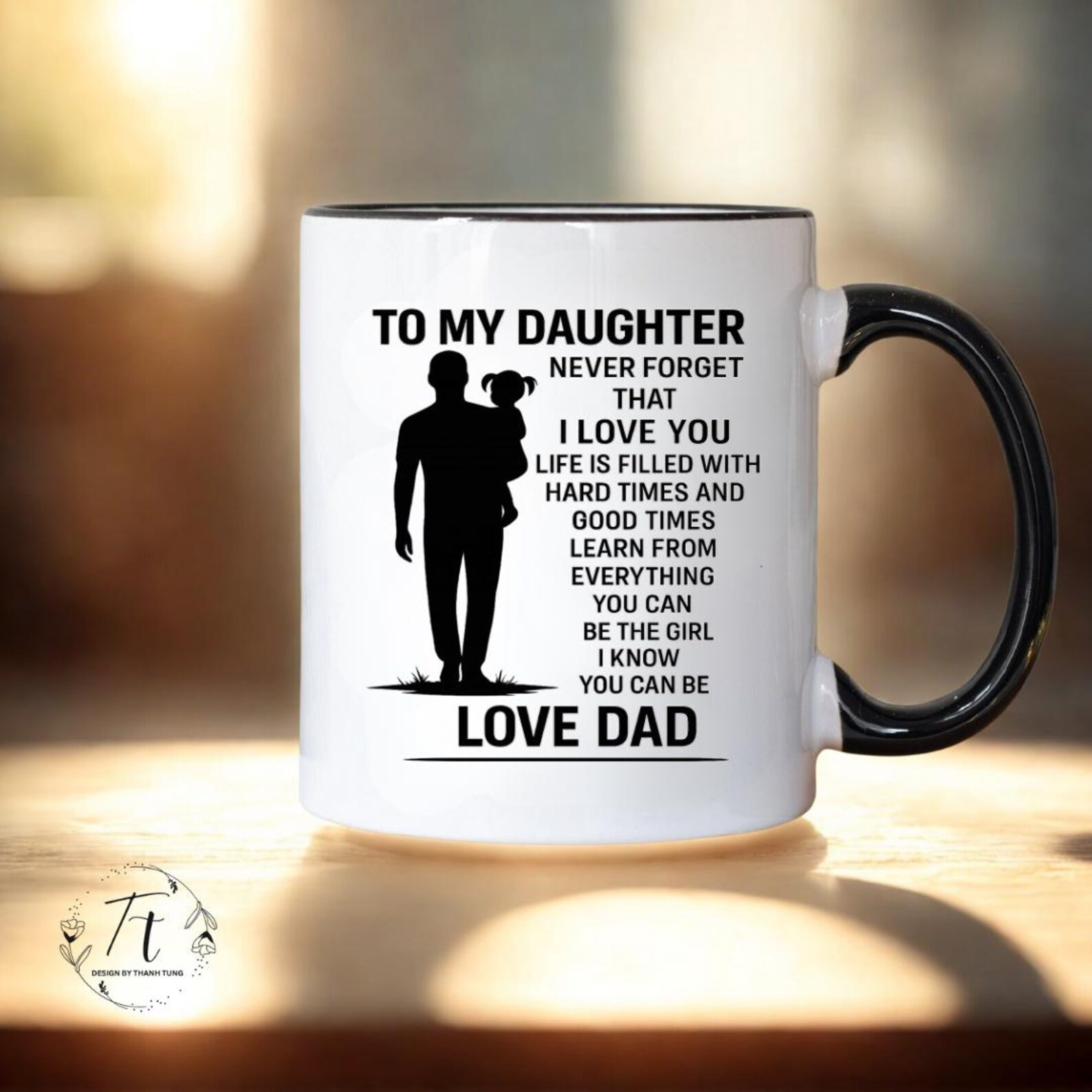 To My Daughter PNG | Love Dad Quote | 2 Styles | Father to Daughter ...