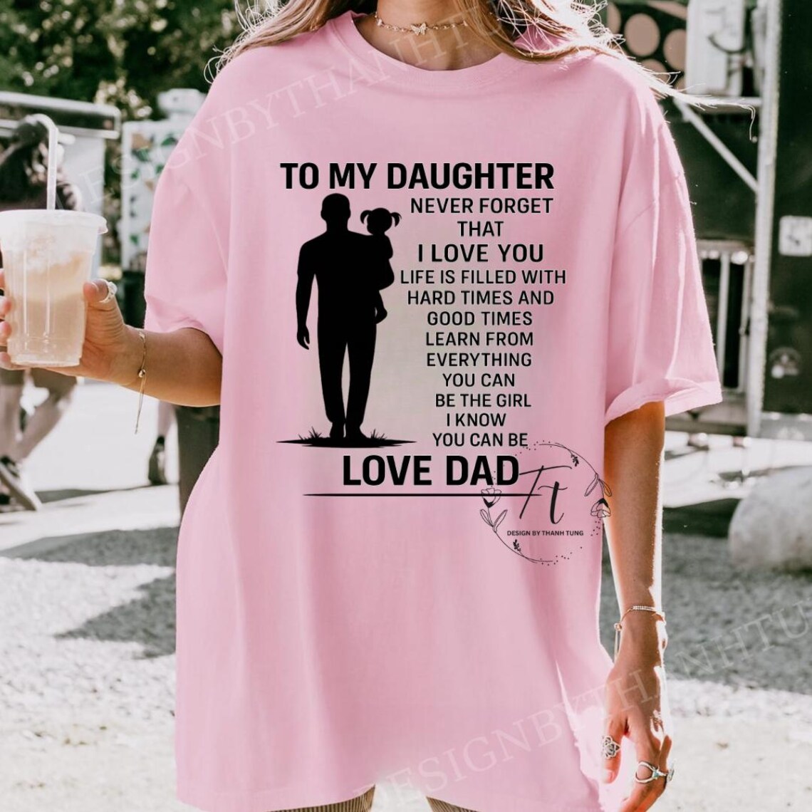 To My Daughter PNG | Love Dad Quote | 2 Styles | Father to Daughter ...