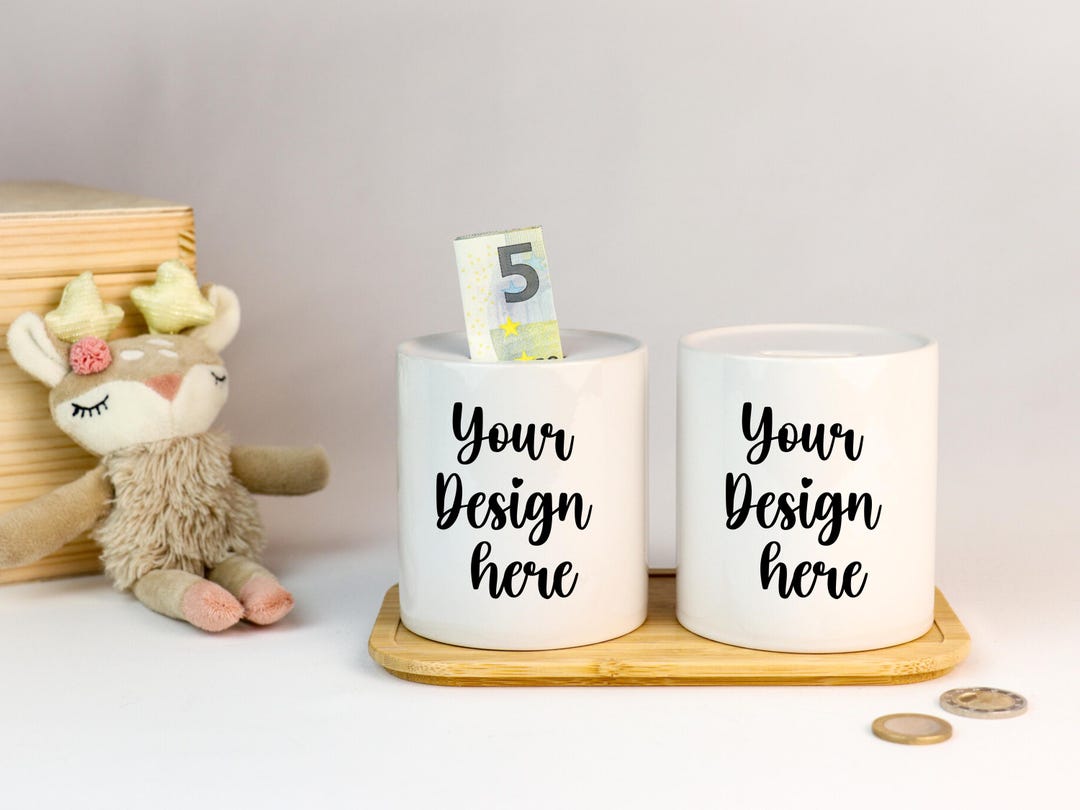 Money Box Mockup | Money Box Mockup | Ceramic Money Box Mock up | Boho ...