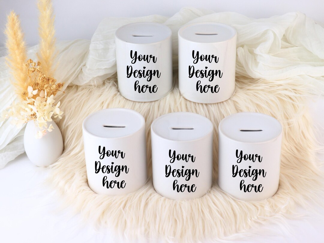 Money Box Mockup | Money Box Mockup | Ceramic Money Box Mock up | Boho ...