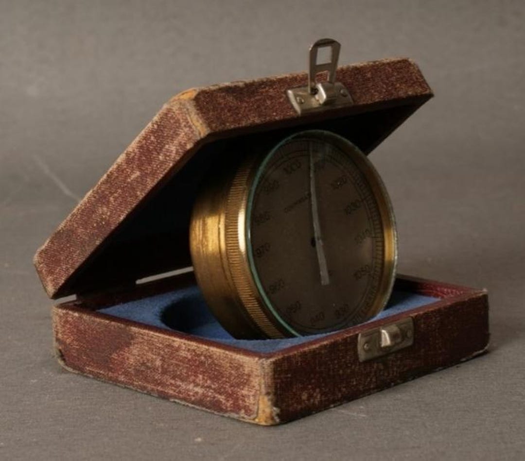 Antique Post Office Barometer | 1920s Working Weather Station ...