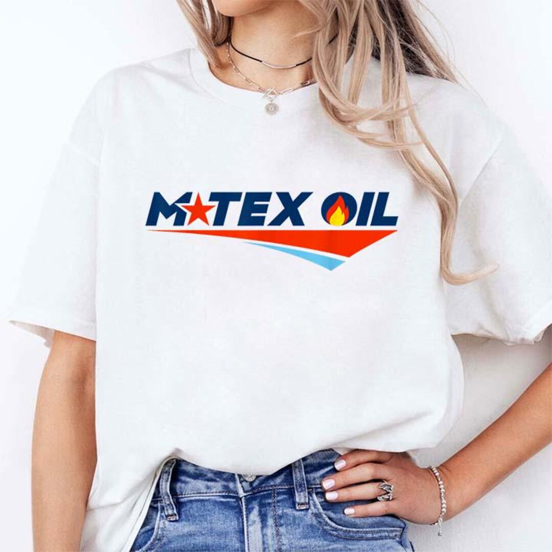 MTEX Oil Logo Vintage Energy Style Landman Series T-shirt - Etsy