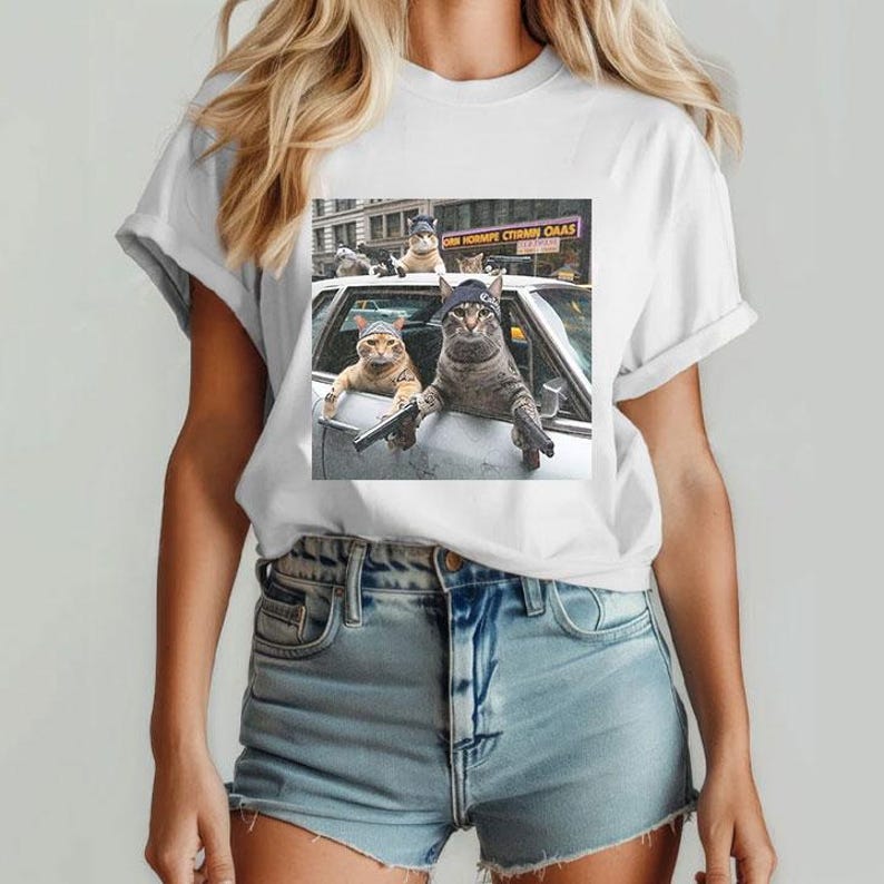 Cat Gangster Armed Cats PNG - Etsy